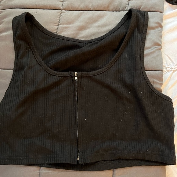 Tops | Zipper Front Tank | Poshmark